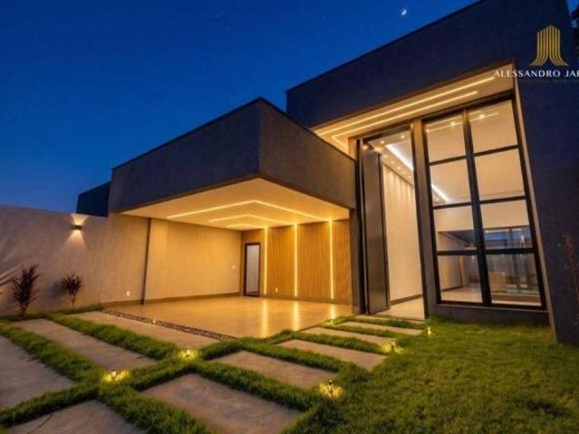 Casa nova, moderna e recém construída em Vicente Pires, em condomínio fechado
