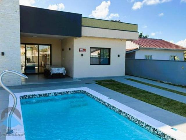 Casa á 400m do mar à venda em Guaratuba PR, 3 quartos, 1 suíte, 1 salas, 2 banheiros, 120m² no Coroa