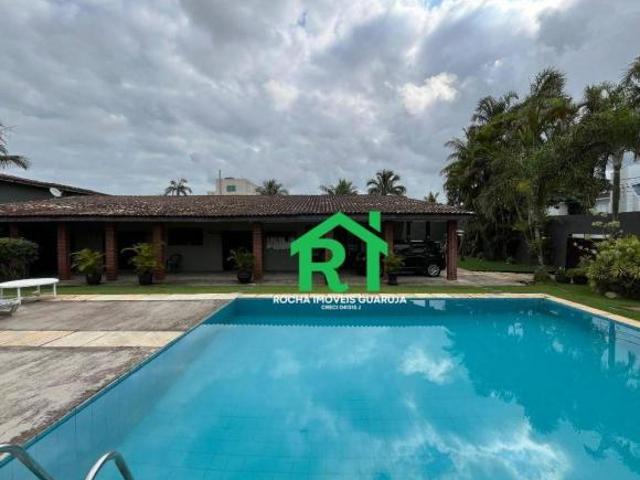 Casa à beira mar com 5 quartos 3 suítes, 6 vagas e lazer à venda em Pernambuco, Guarujá