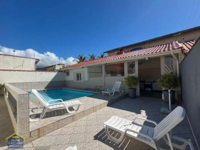 Casa com piscina, amplo terreno, Balneário Flórida Praia Grande, SP