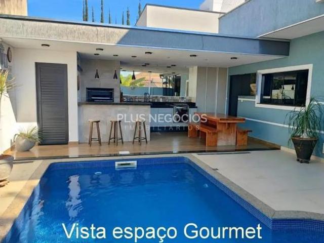 Casa à venda 3 suítes área gourmet e piscina condomínio com lazer completo, Parque Residencial Villa