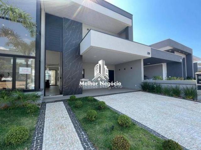 Casa à venda com 03 quartos 3 suítes, no Condomínio Residencial Royal Garden em Paulínia/SP