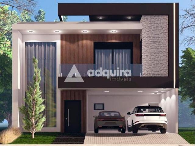 Casa à venda, Contorno, Condomínio fechado, Ecoville I, 03 suítes, Ponta Grossa, PR