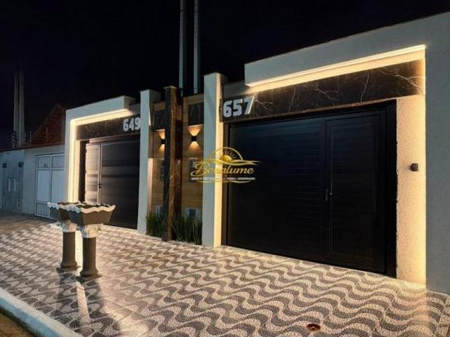 Casa a venda acabamento em alto Padrão, 3 dorm Mongaguá