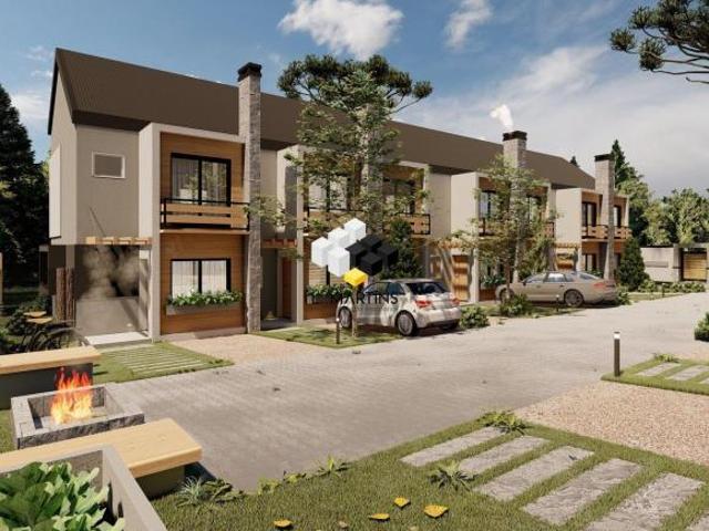 Casa a venda em Condomínio em Gramado 72m² á 76m² com Suítes