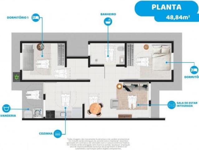 Casa à venda em Campinas SP, Parque Valença II: 2 quartos, 2 salas, 1 banheiro, 1 vaga, 48,84 m² de