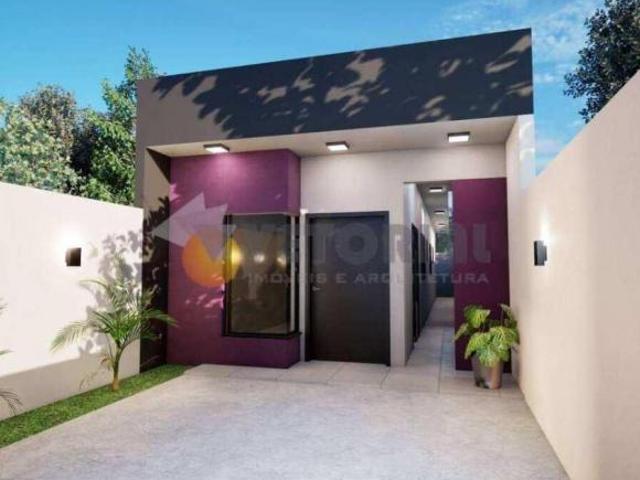 Casa à venda em Caraguatatuba, Balneário dos Golfinhos, com 2 quartos, 64,00m²