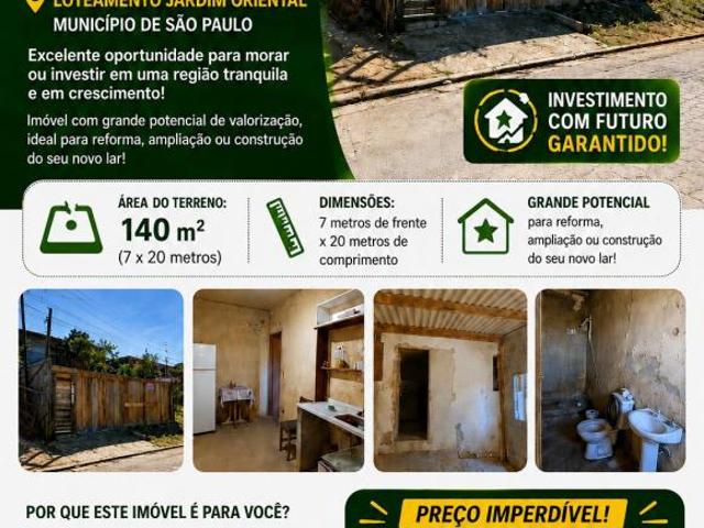 CASA À VENDA EM SÃO PAULO JARDIM ORIENTAL