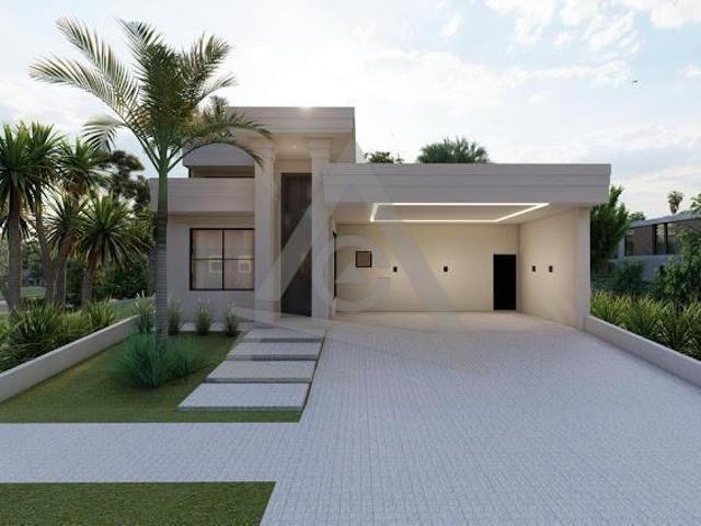 Casa à venda em Paulínia, Parque Brasil 500, com 3 suítes, com 192 m², Residencial Santorini