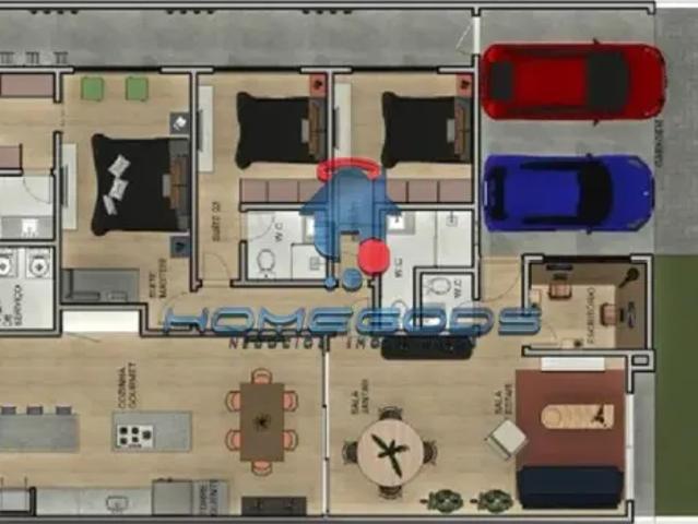 Casa à venda em Paulínia, Parque Brasil 500, com 3 suítes, com 193 m², Residencial Royal Garden