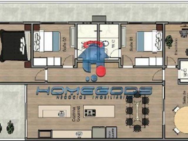 Casa à venda em Paulínia, Parque Brasil 500, com 3 suítes, com 197 m², Residencial Villa Lobos