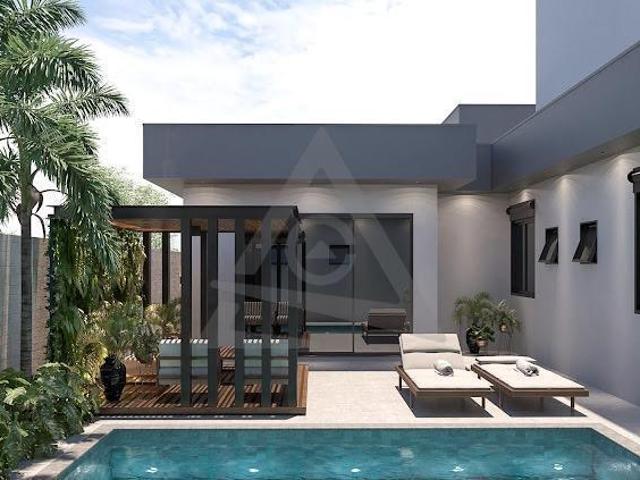 Casa à venda em Paulínia, Parque Brasil 500, com 3 suítes, com 220 m², Residencial Santorini