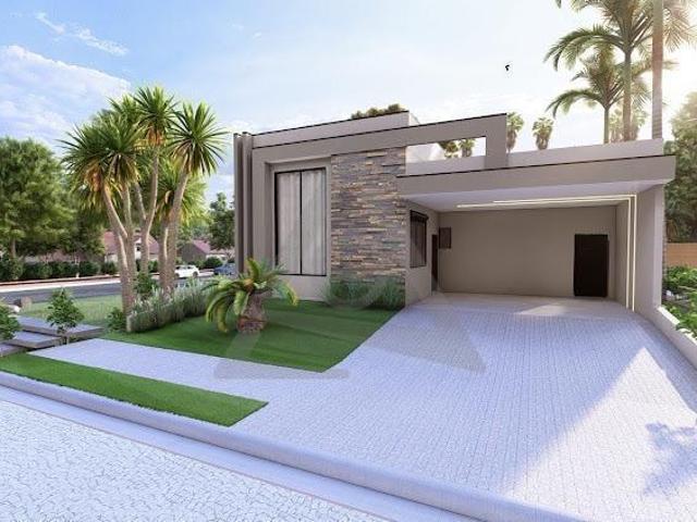 Casa à venda em Paulínia, Parque Brasil 500, com 3 suítes, com 220 m², Residencial Santorini