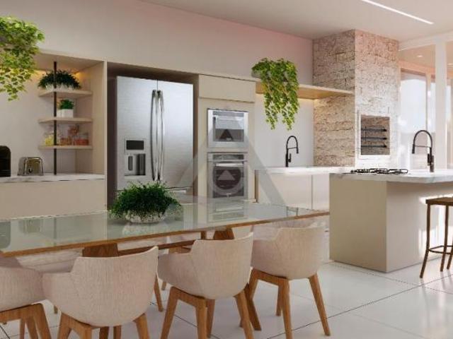 Casa à venda em Paulínia, Parque Brasil 500, com 4 suítes, com 213 m², Residencial Santorini