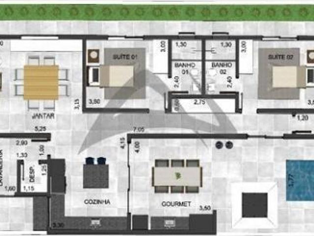 Casa à venda em Valinhos, Residencial Santa Maria, com 3 suítes, com 203 m²