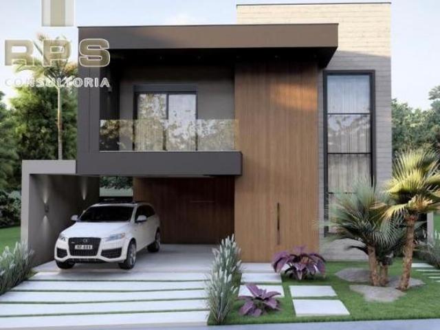 Casa à venda no Residencial Ecoville 1, 257m² construído, Mezanino com home theater, 4 suítes com va