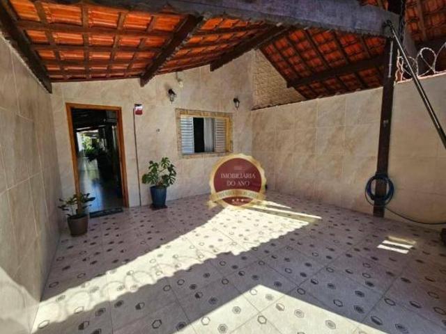 Casa à venda no Vera Cruz em Mongaguá | 2 quartos, 1 suíte, 77,75 m², 2 vagas cobertas e churrasquei