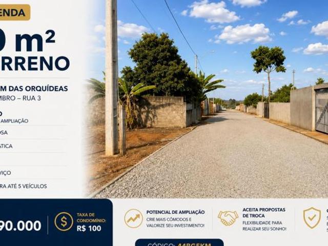Casa à Venda na 26 de Setembro | Lote 400m² | 1 Quarto | Condomínio Jardim das Orquídeas