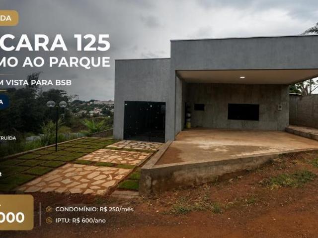 Casa à Venda na Chácara 125 | 2 Quartos | Quintal com Vista para Brasília | Estuda Troca