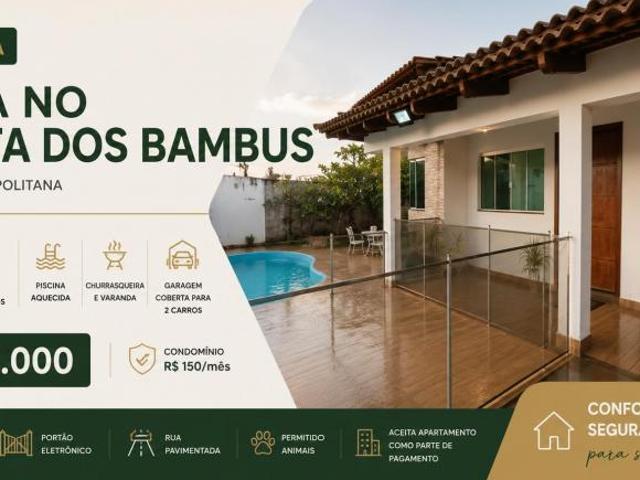 Casa à Venda na Vila Metropolitana | 3 Quartos, Suíte com Closet, Piscina Aquecida | Aceita Troca