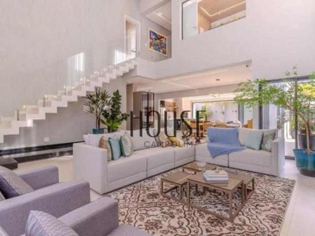 Casa alto padrão à venda em Alphaville Nova Esplanada, condomínio em Votorantim, SP | 377m² com 4 qu