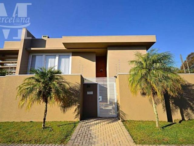 CASA ALTO PADRÃO DE ESQUINA EM SANTA FELICIDADE/BUTIATUVINHA 4 SUITES, SEMIMOBILIADA, ESPAÇO GOURM