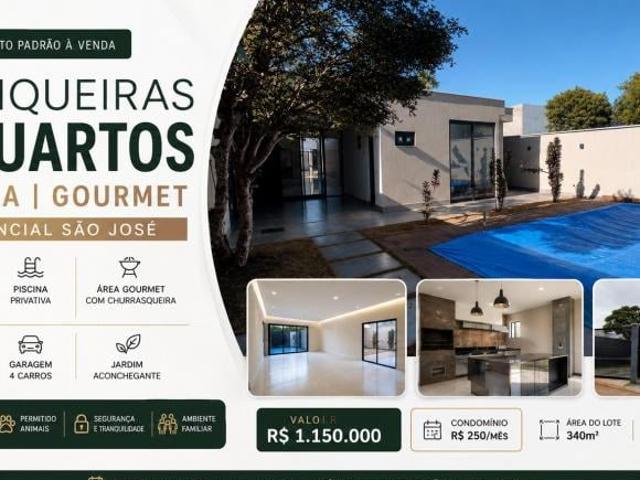 Casa Alto Padrão em Arniqueiras | 3 Quartos, Suíte, Piscina, Área Gourmet e Residencial São José