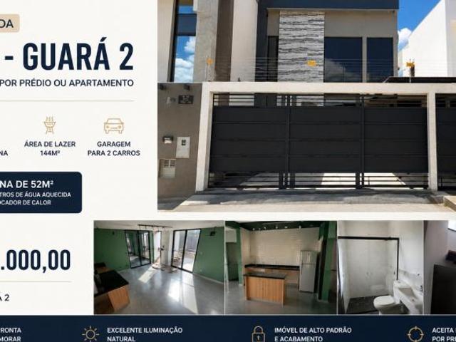 Casa Alto Padrão Guará 2 QE 50 2 Suítes Piscina Aquecida Churrasqueira Aceita Permuta