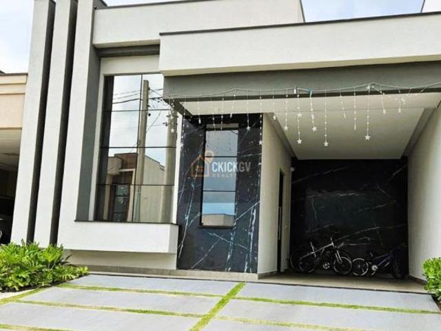 Casa ampla e moderna à venda no Condomínio Park Gran Reserve em Indaiatuba. Varanda Gourmet, Hidrom