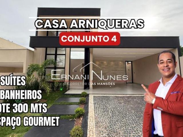 CASA ARNNIQUEIRAS CONJUNTO 4 3 SUÍTES 300 MTS