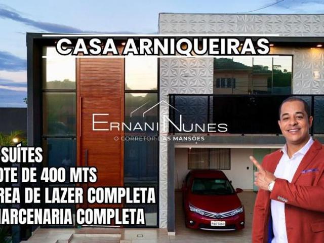 CASA ARNIQUEIRAS 5 SUÍTES 400MTS MARCENARIA COMPLETA