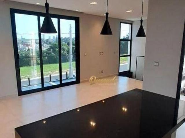 Casa assobradada nova, à venda, 3 dormitórios, 1 suíte, piscina, Condomínio Gran Reserve, Indaiatuba