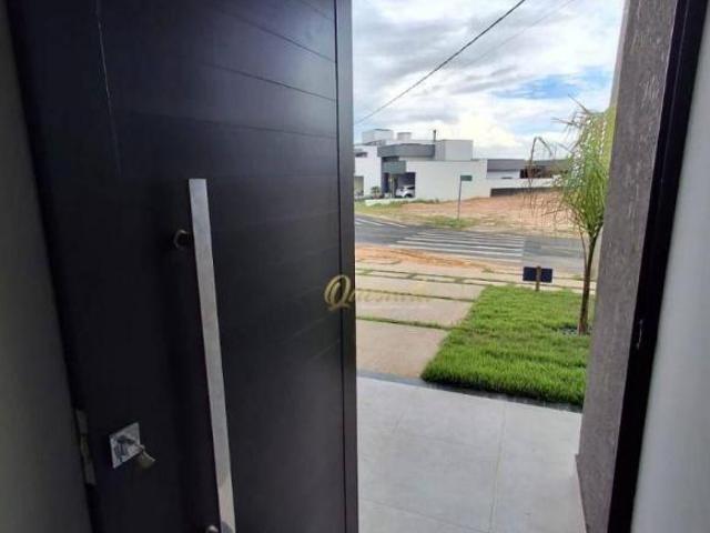 Casa assobradada nova à venda, 3 suítes, escritório, Condomínio Gran Reserve, Indaiatuba