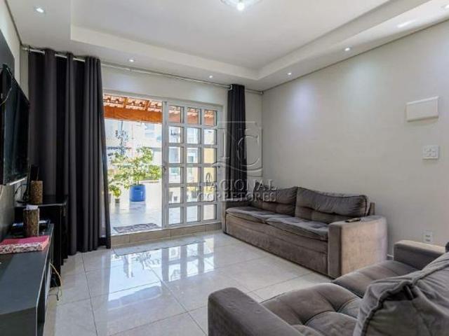 Casa assobradada à venda, 2 quartos, 2 vagas, Parque Novo Oratório Santo André/SP
