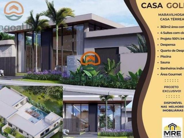 Casa com 4 dormitórios à venda, 363 m² por R$ 5.690.000,00 Condomínio Vitória Golf Lagoa Santa/M