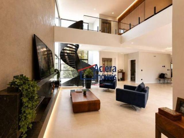 Casa Moderna com 4 Dormitórios, Elevador e Vista Privilegiada à venda, 397 m² Alphaville Granja Vi