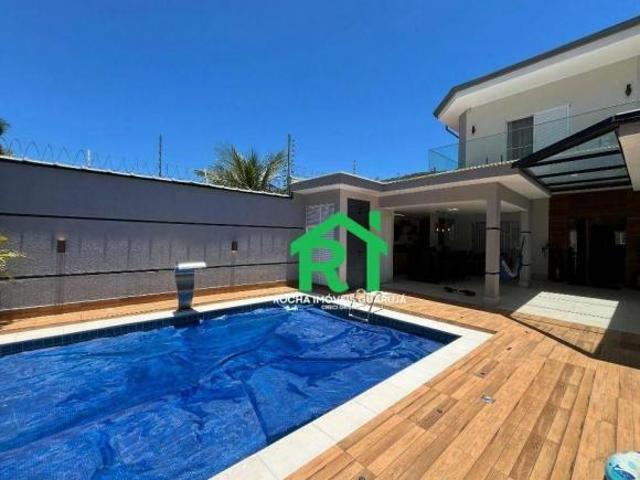Casa com 4 quartos 4 suítes, 3 vagas e lazer à venda em Jardim Guaiuba, Guarujá