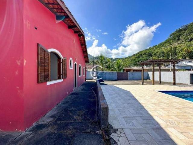 Casa com 4 quartos, piscina e edícula à venda próximo à praia | Porteira Fechada, 123 m² por R$ 1.28