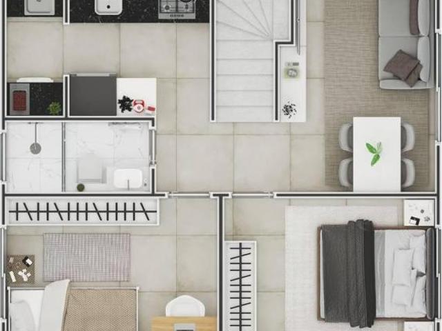 CASA COM 52,68 m² MIRIM PRAIA GRANDE SP