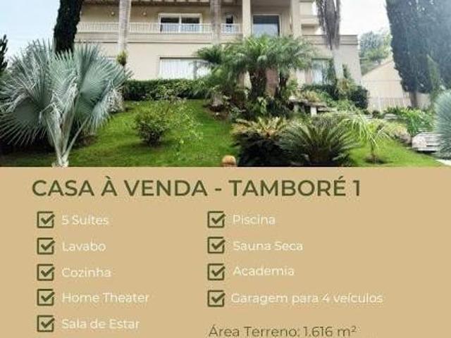 Casa com 5 dormitórios à venda, 847 m² por R$ 20.000.000,00 Tamboré 1 Barueri/SP