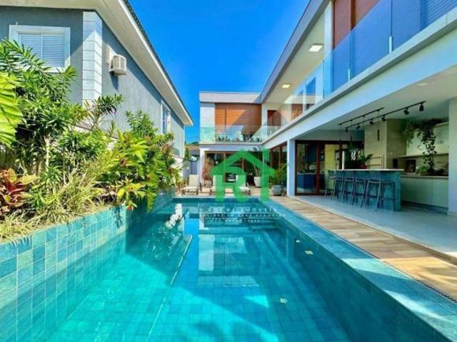 Casa com 5 quartos 5 suítes, 6 vagas e lazer à venda em Balneário Praia do Pernambuco, Guarujá