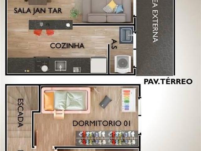 CASA COM 60,00 m² AVIAÇÃO PRAIA GRANDE SP