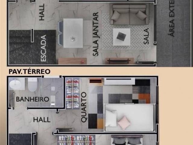 CASA COM 60,00 m² GUILHERMINA PRAIA GRANDE SP