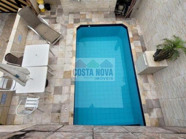 Casa com 6 dormitórios com piscina Vila Mirim em Praia Grande