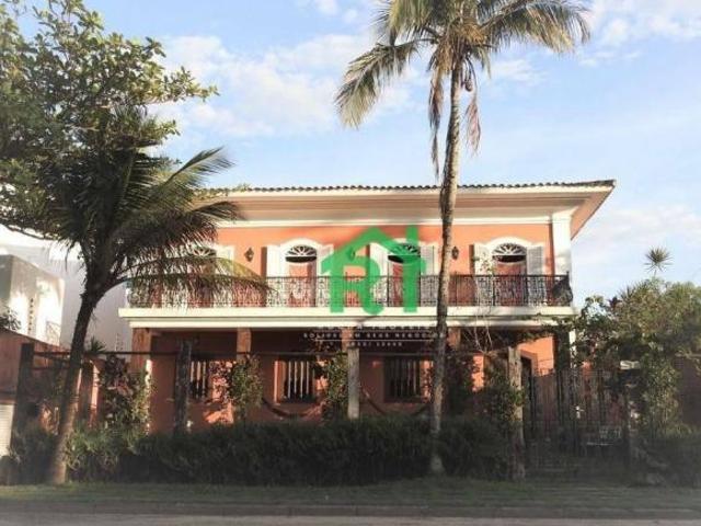 Casa com 8 dormitórios na Praia, 436 m² Balneário Praia do Pernambuco Guarujá/SP