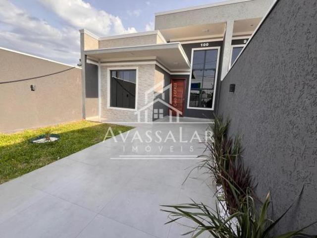 Casa com 03 quartos, Eucaliptos, FAZENDA RIO GRANDE PR com excelente acabamento