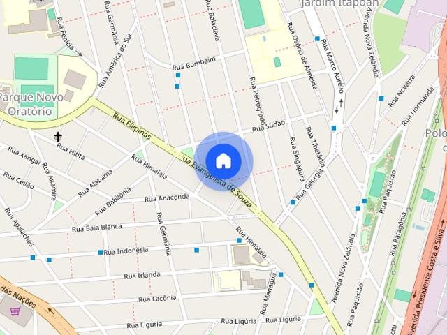Casa com 1 dormitório para alugar, 50 m² por R$ 1.330,00/mês Jardim Santo Alberto Santo André/SP