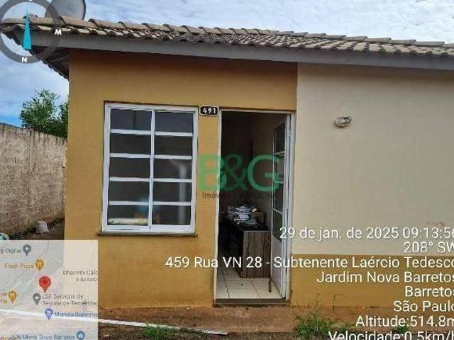 Casa com 2 dorm à venda, 45 m² por R$ 156.643 Residencial Vida Nova Barretos/SP