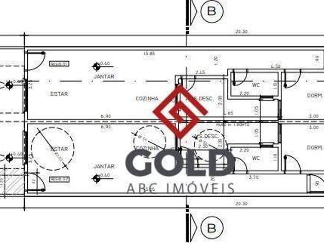 Casa com 2 dormitórios à venda, 121 m² Jardim das Maravilhas Santo André/SP