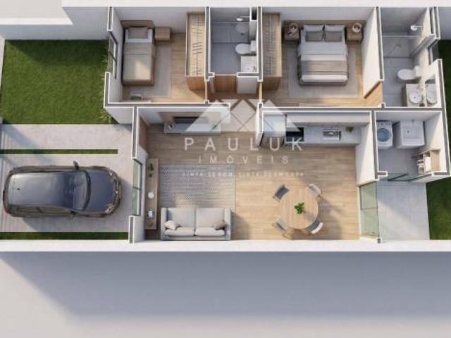 Casa com 2 dormitórios à venda, 53 m² por R$ 254.000,00 Loteamento Parque da Lagoa Foz do Iguaçu